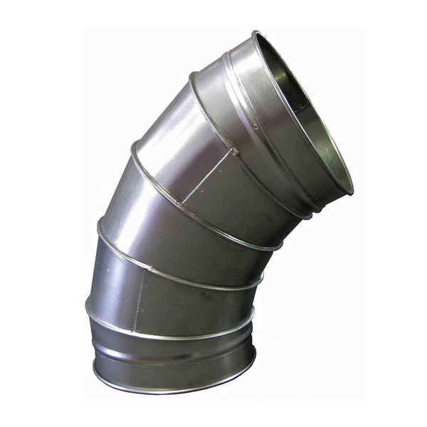 Rolled Lip (Clamp Together) Elbow - Stainless Steel - Ducting | Dust ...